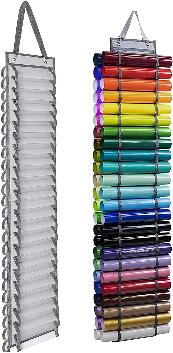 Torubia Vinyl Roll Holder with 48 Compartments and Keeper with Door ...