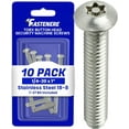 Torx Head Screws 1/4-20 X 1 Inch Torx Security Machine Screws - Button ...