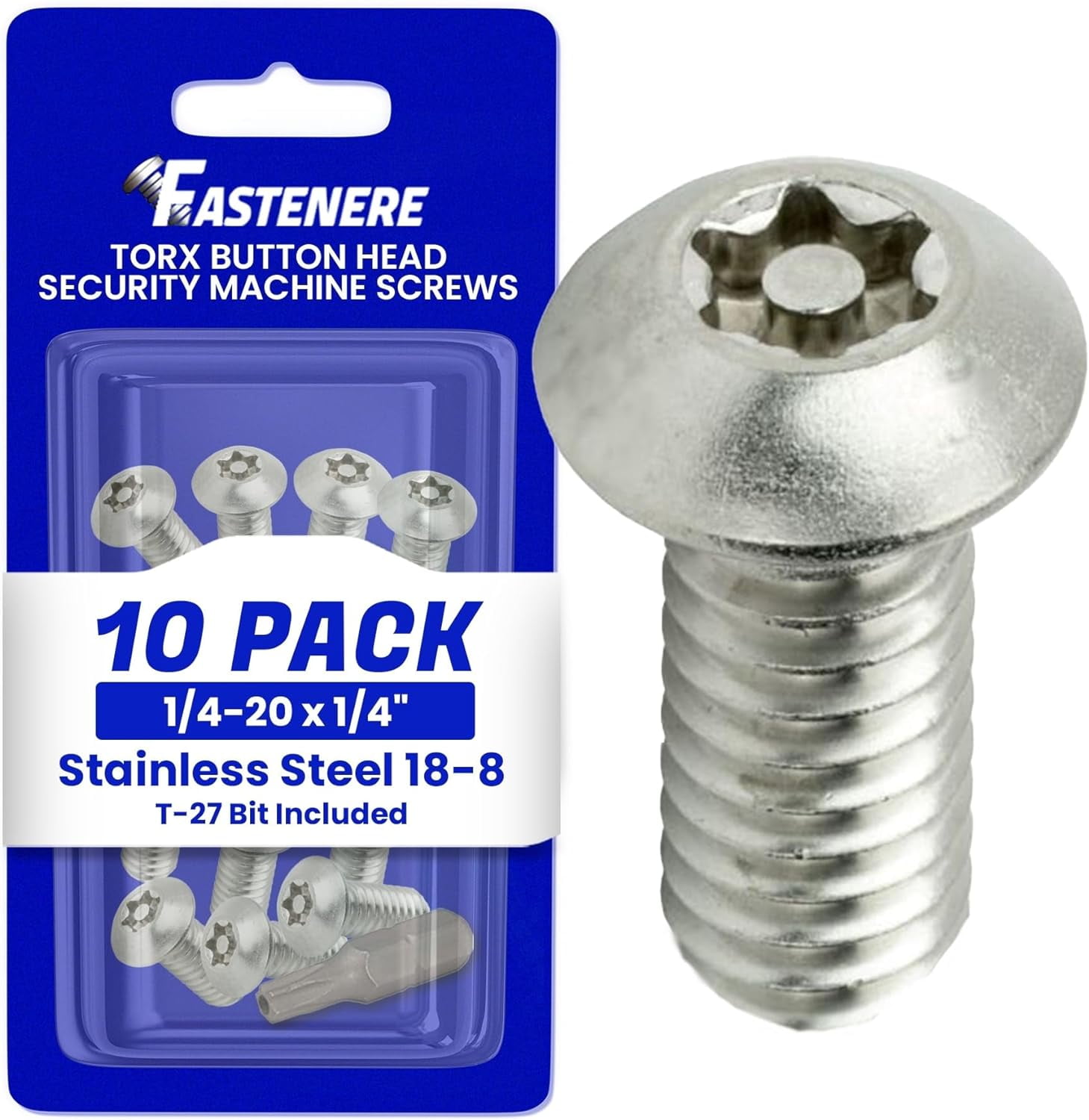 Torx Security Machine s - 1/4-20 x 1/4" (10-Pack) Stainless Steel ...