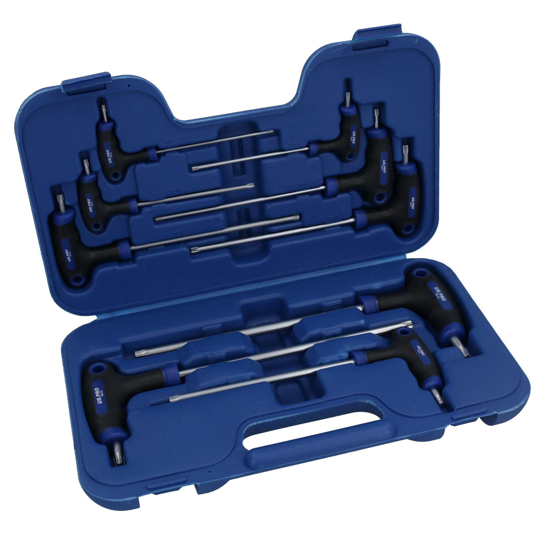 Torx Star Security Torx T Bar Handled Set TRX T10 - T50 9pc - Walmart.com