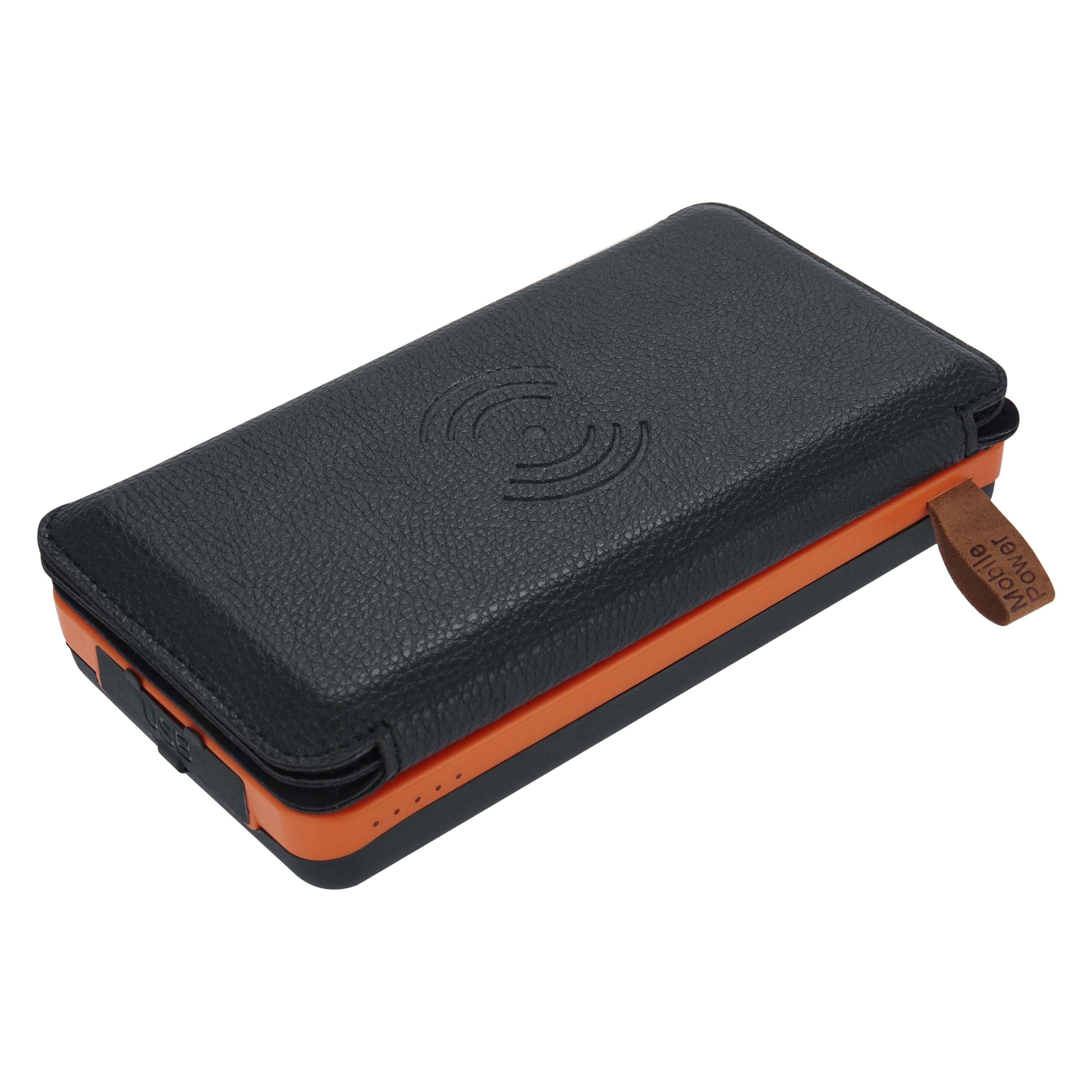 Torxe - 16000 mAh Orange Power Bank with Solar Panel - Walmart.com