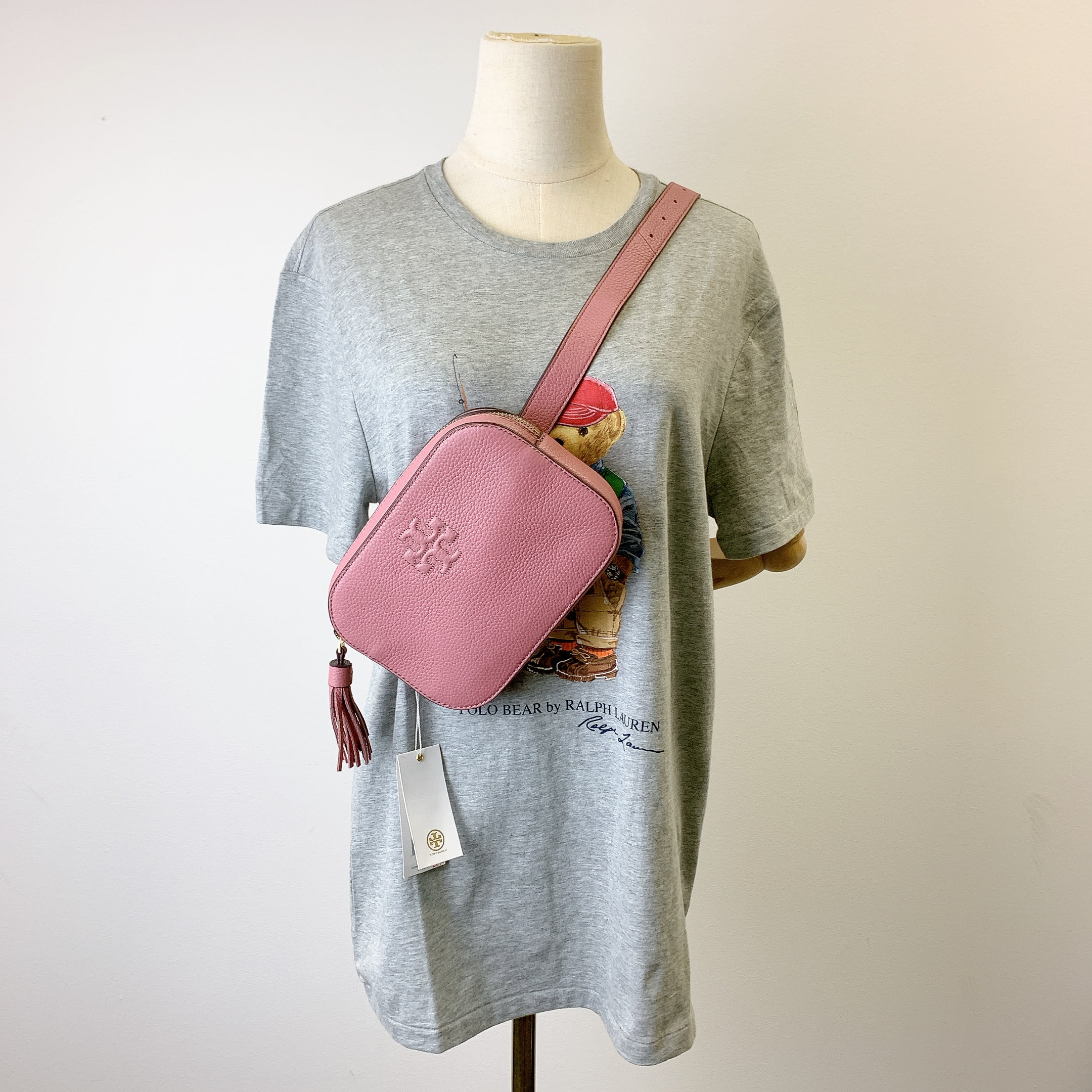 Tory Burch 70368 Camera Thea Pink Magnolia with Tag Leather Cross Body ...