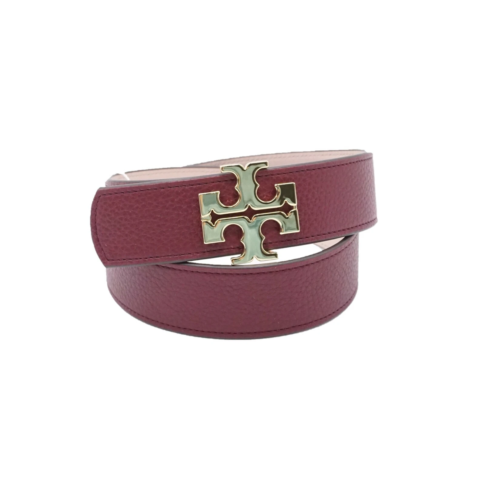 Tory Burch 70420 Tramonto And Devon Sand Women's Reversible Logo Belt 1.5'' (XS) - Walmart.com
