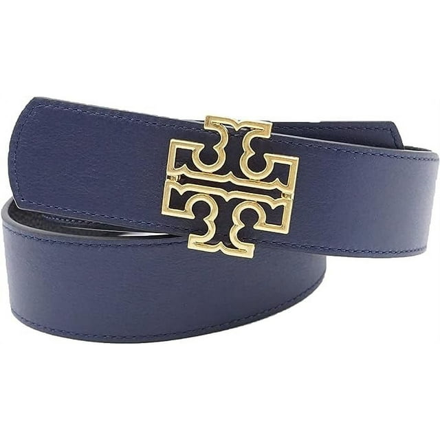 Tory Burch 84841 Britten Black & Royal Navy Blue With Gold Hardware ...