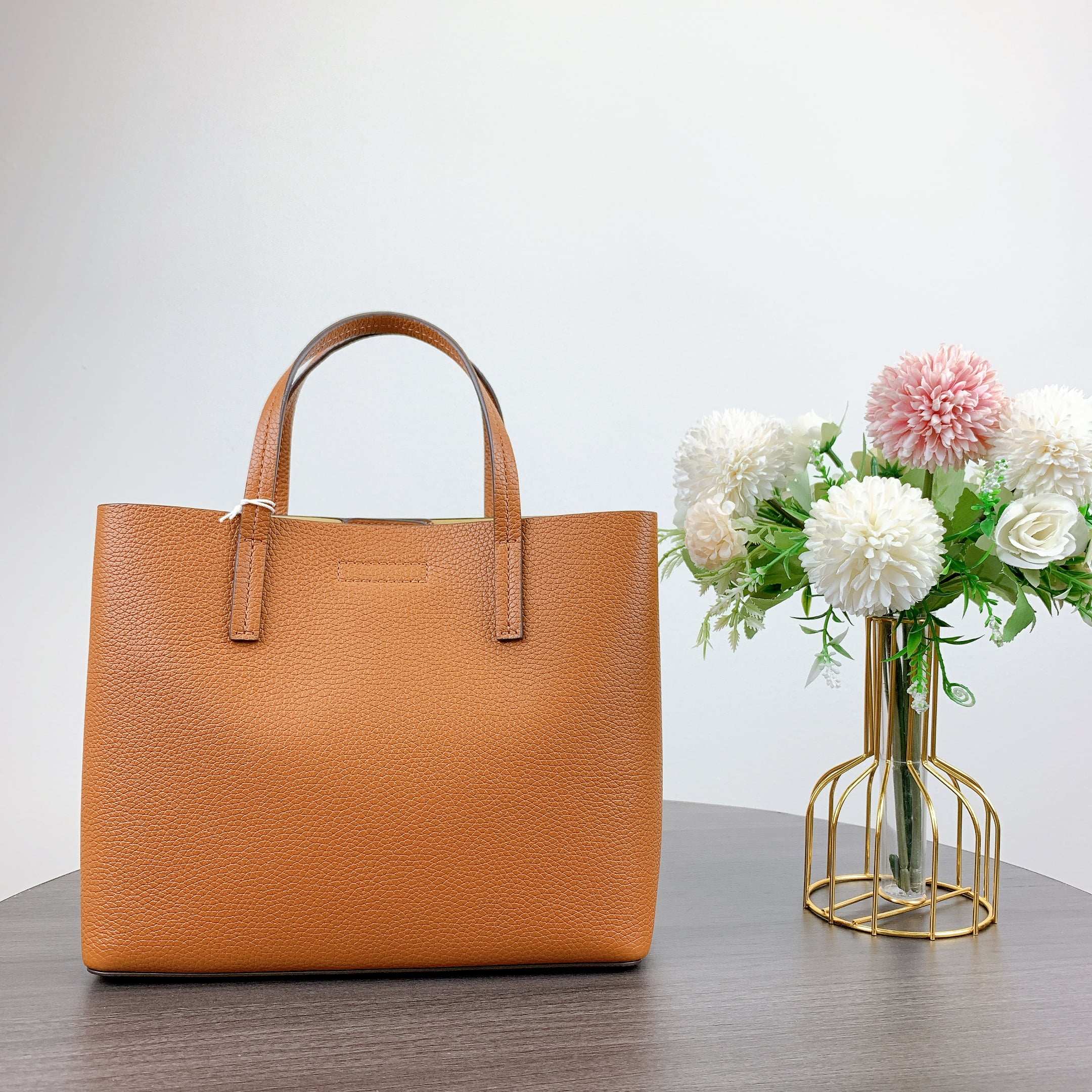 Tory Burch 85985 Blake Small Leather Crossbody Tote Bag IN Bourbon ...