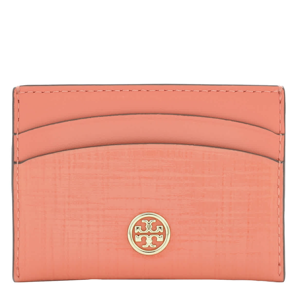 Tory Burch Crosshatched Robinson Leather Card Case - Walmart.com