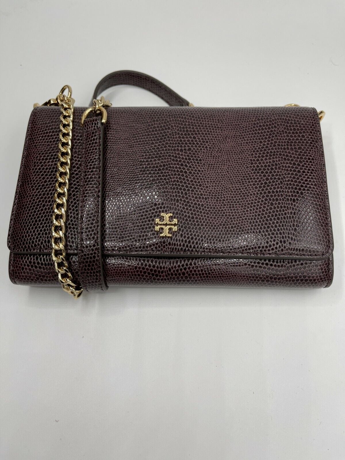 Tory Burch Emerson Embossed Lizard Chain Wallet - Walmart.com
