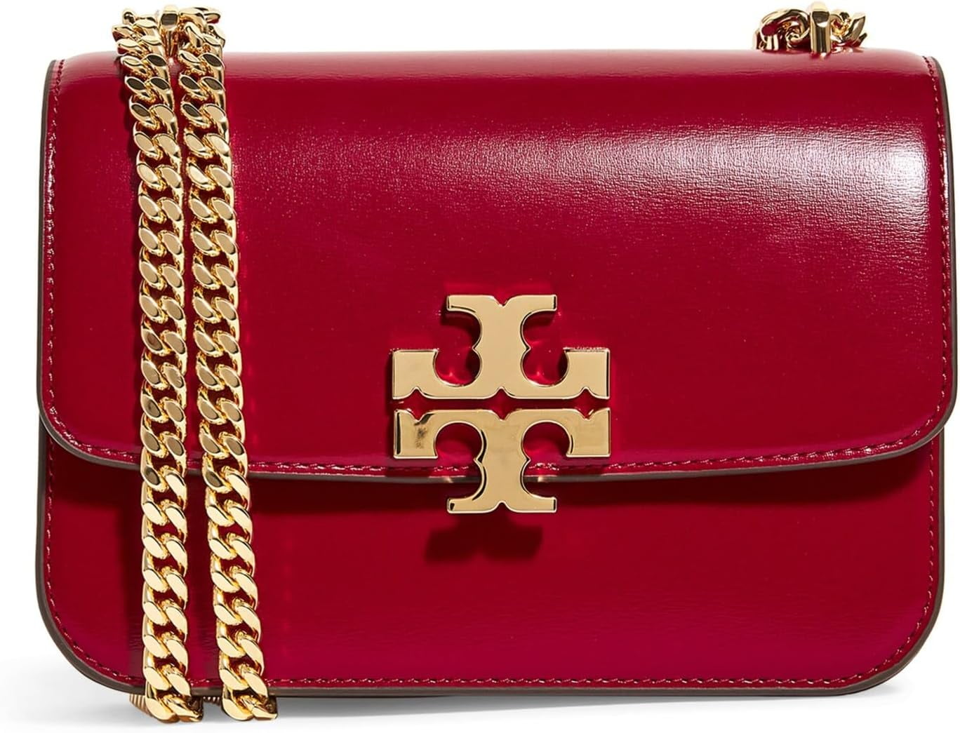Tory Burch Handbags Eleanor Small Convertible Shoulder Bag Ruby OS - Walmart.com
