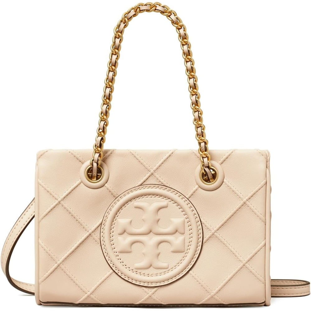 Tory Burch Hb Fleming Soft Mini Chain Tote New Cream OS - Walmart.com