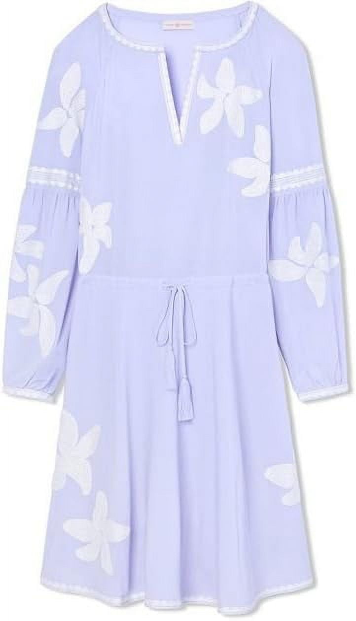 Tory Burch Sadie Floral Applique Dress, French Lavender, 4 - Walmart.com