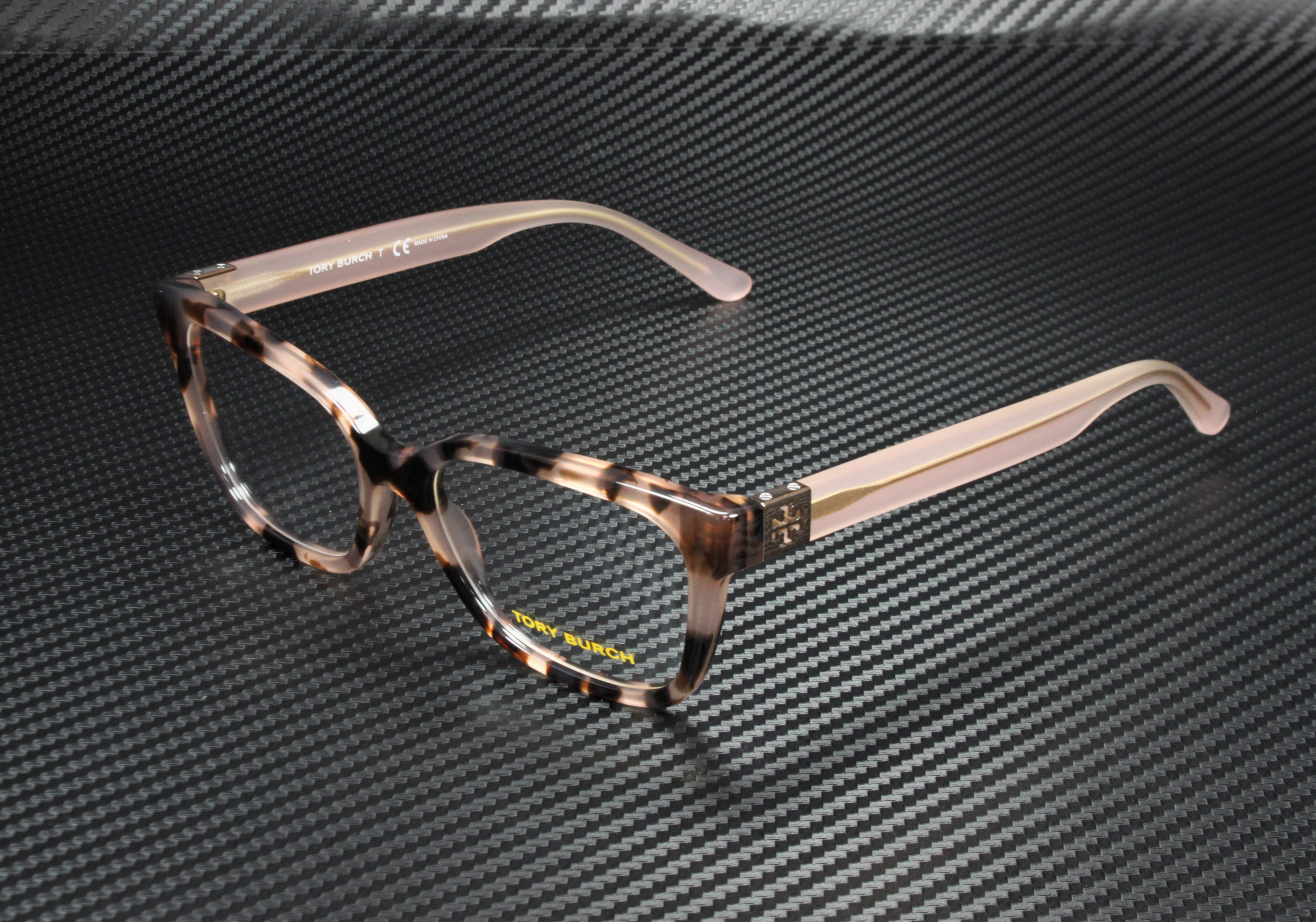 Tory Burch Womens Square Eyeglasses TY 2084 54mm Blush Tortoise Plastic ...