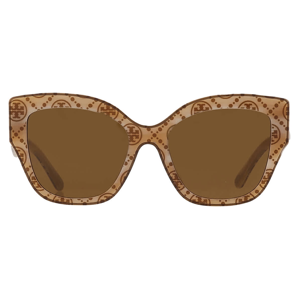 Tory Burch TY 7184U Plastic Womens Butterfly Sunglasses Ivory Horn w ...