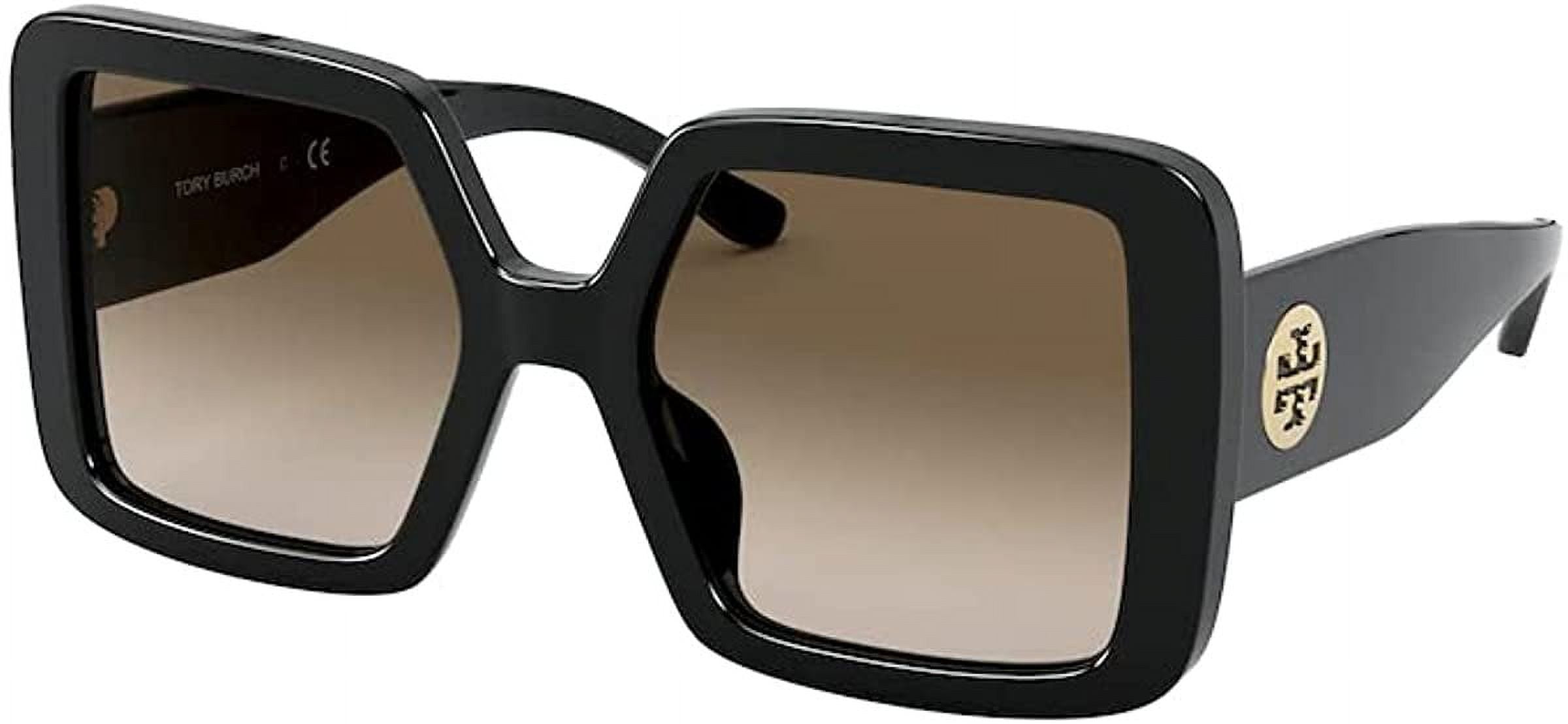 Tory Burch TY7154U 170913 52MM Black / Smoke Gradient Square Sunglasses ...