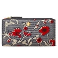 Tory Burch Women's Blake Slim Printed Pebbled Leather Envelope Wallet ...