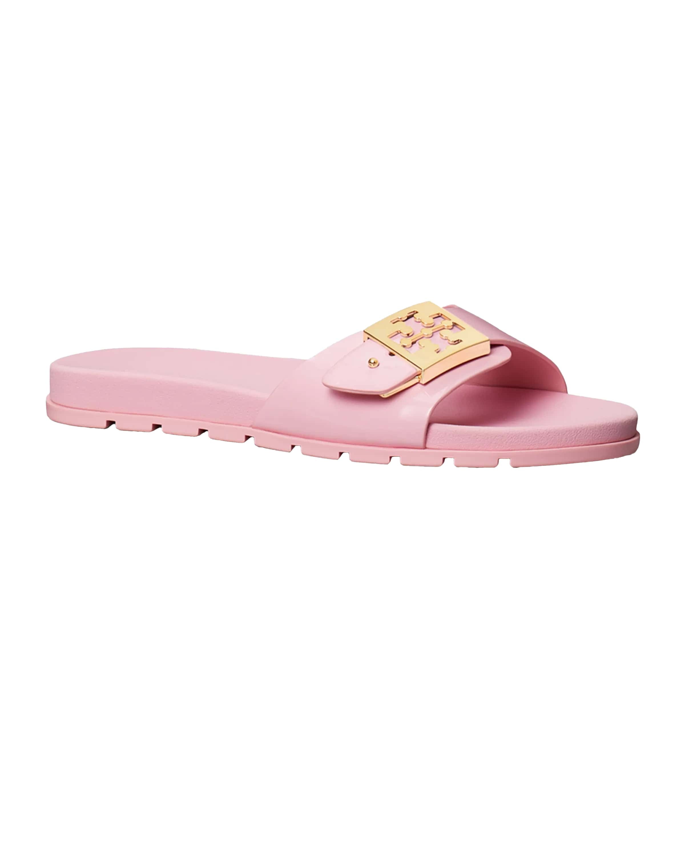 Tory Burch Women's Buckle Slides, ROSA Candy/Gold/ROSA Candy, Pink ...