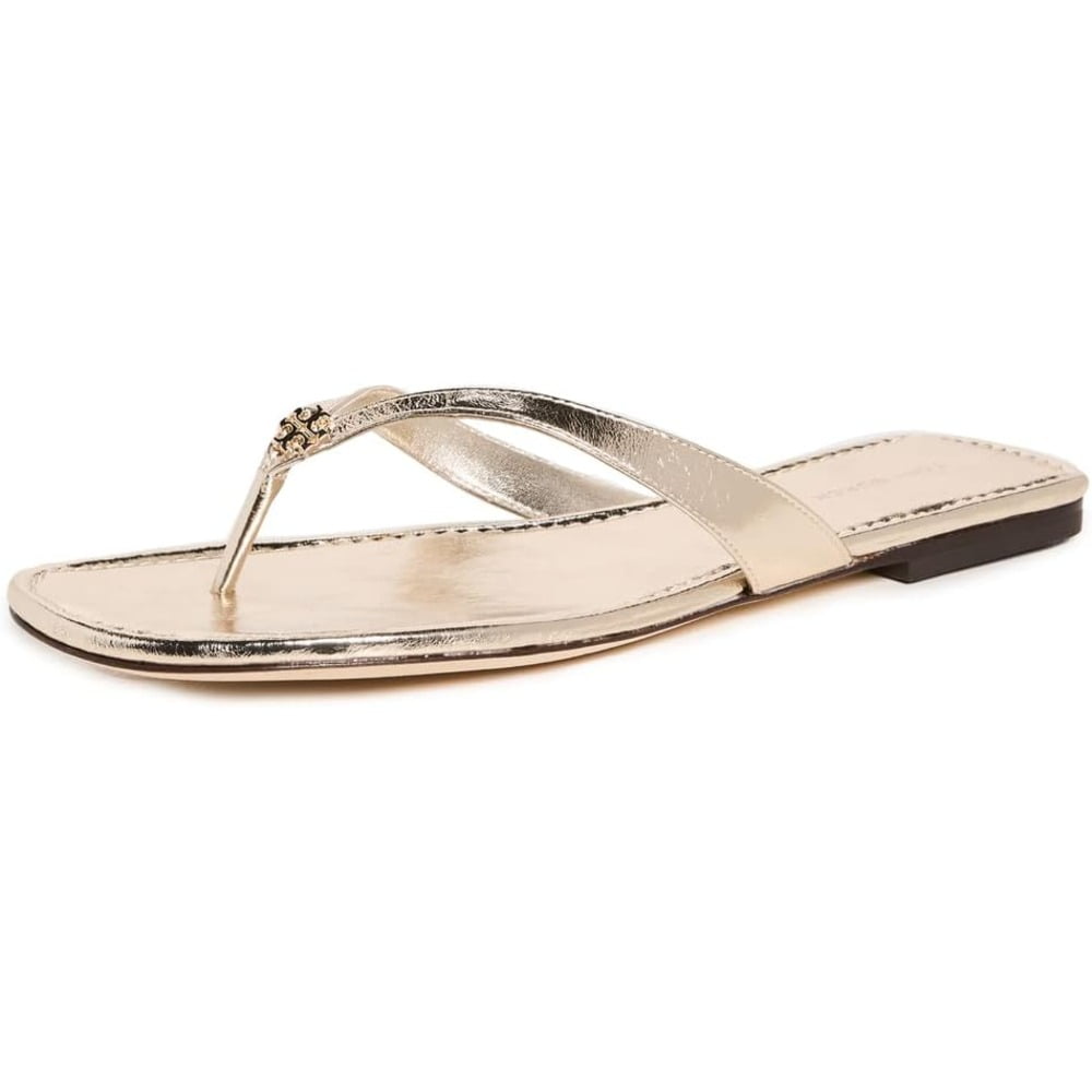 Tory Burch Women's Classic Flip Flops, Spark Gold - Walmart.com