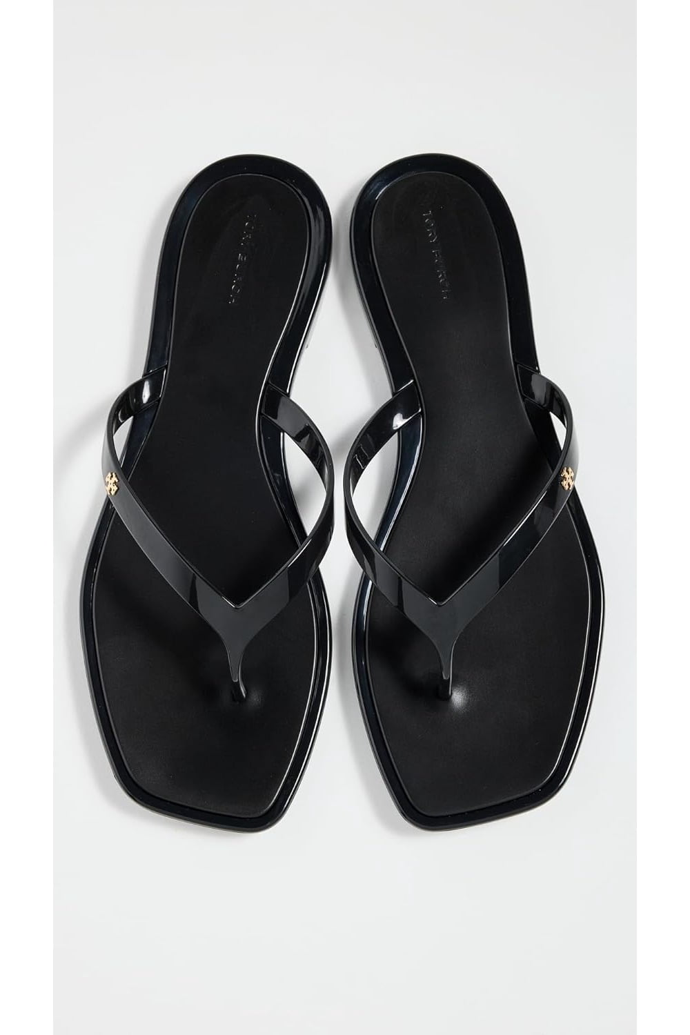 Tory Burch Women's Roxanne Flip Flops, Perfect Black Slides Shoes ...