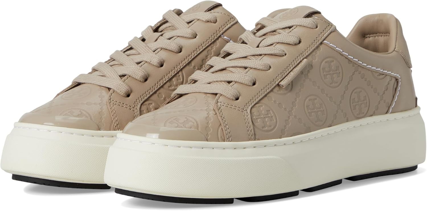 Tory Burch Women's T-Monogram Ladybug Sneakers, Fresh Clay Lace Up leather - Walmart.com