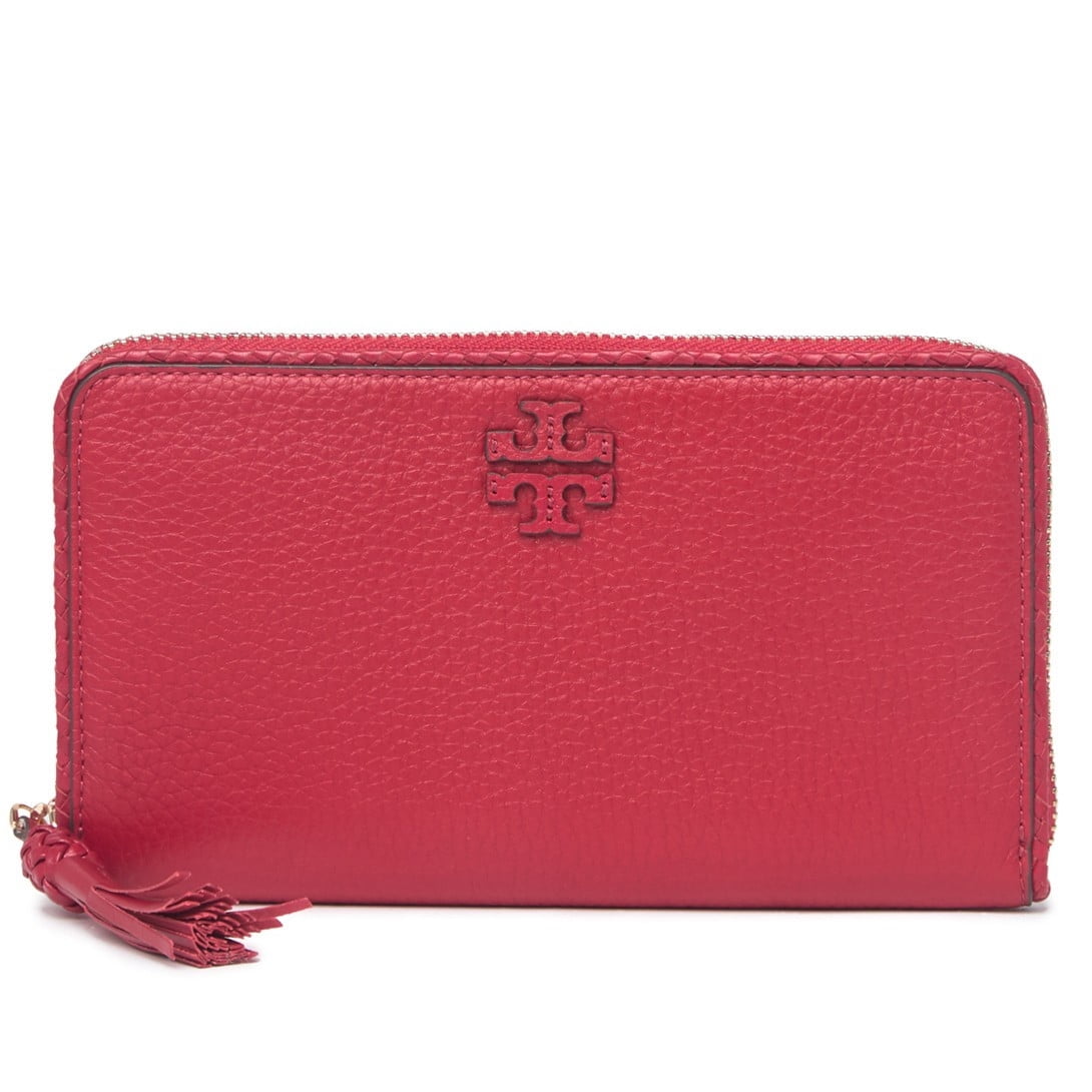 Tory Burch Women's Taylor Pebbled Leather Zip Around Continental Wallet ...