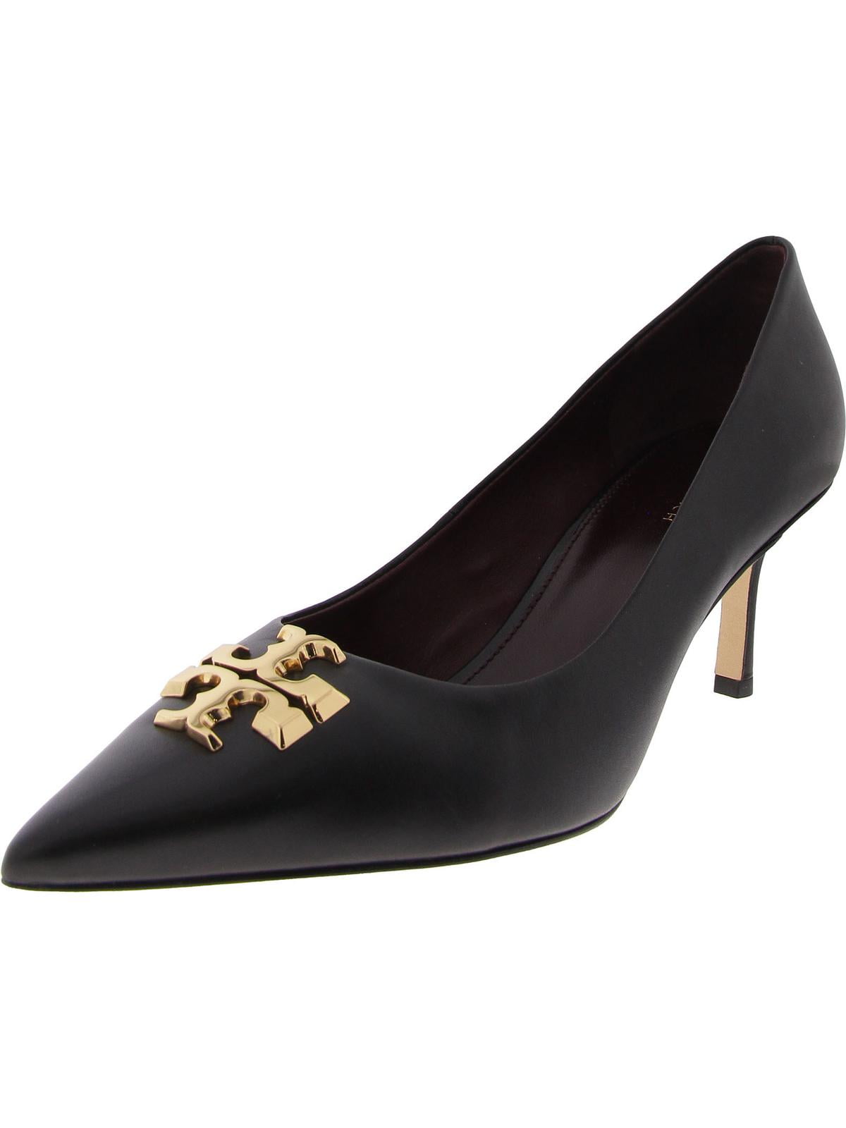 Tory Burch Womens ELEANOR PUMP 65MM Logo Leather Pumps - Walmart.com