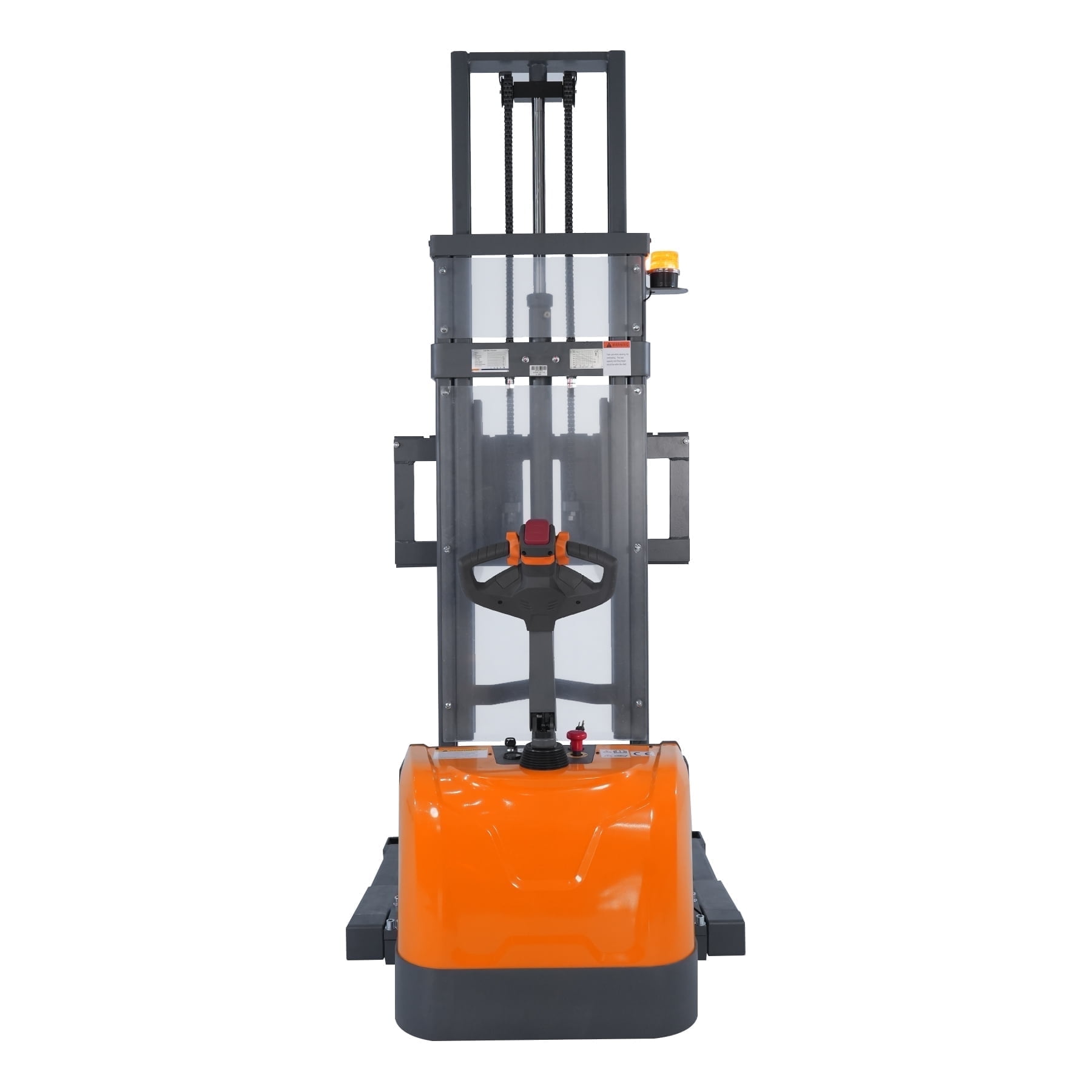 Tory Carrier 130" High Lift Pallet Stacker 3300lbs Full Electric Stacker Straddle Walkie Stacker ...