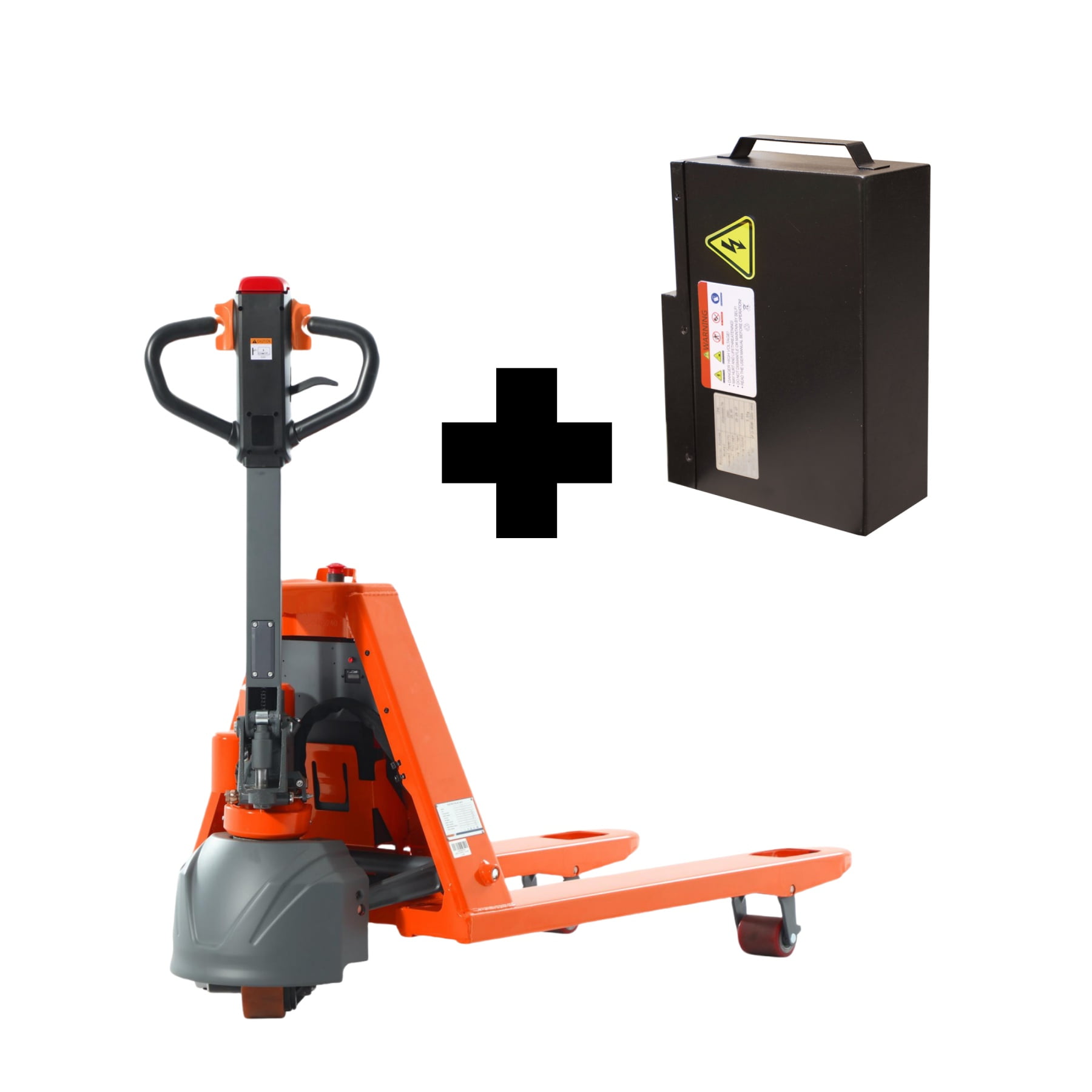 Tory Carrier 3300lb Load Capacity Electric Pallet Jack Truck W/ Extra ...