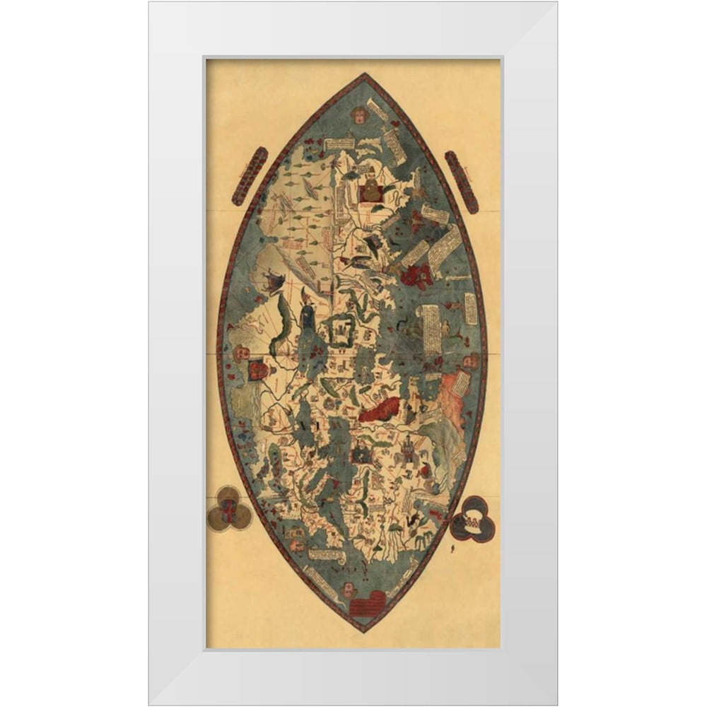 del Pozzo Toscanelli, Paolo 18x32 White Modern Wood Framed Museum Art ...