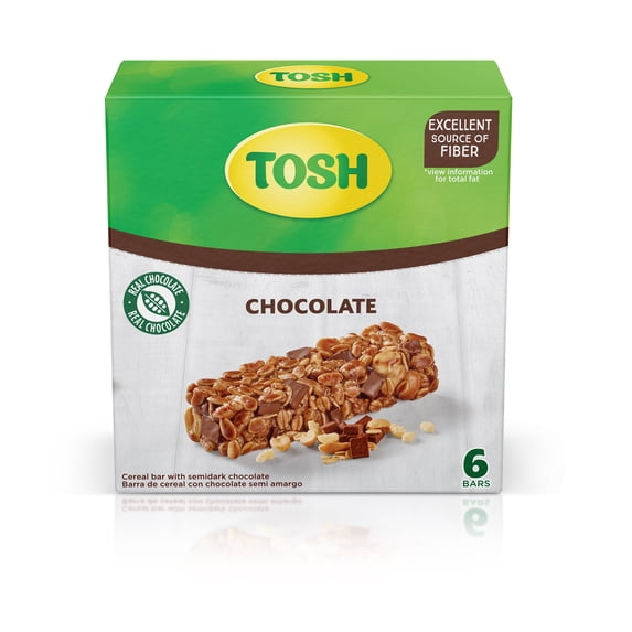 Tosh Chocolate Cereal Bar 7.76 Oz - Walmart.com