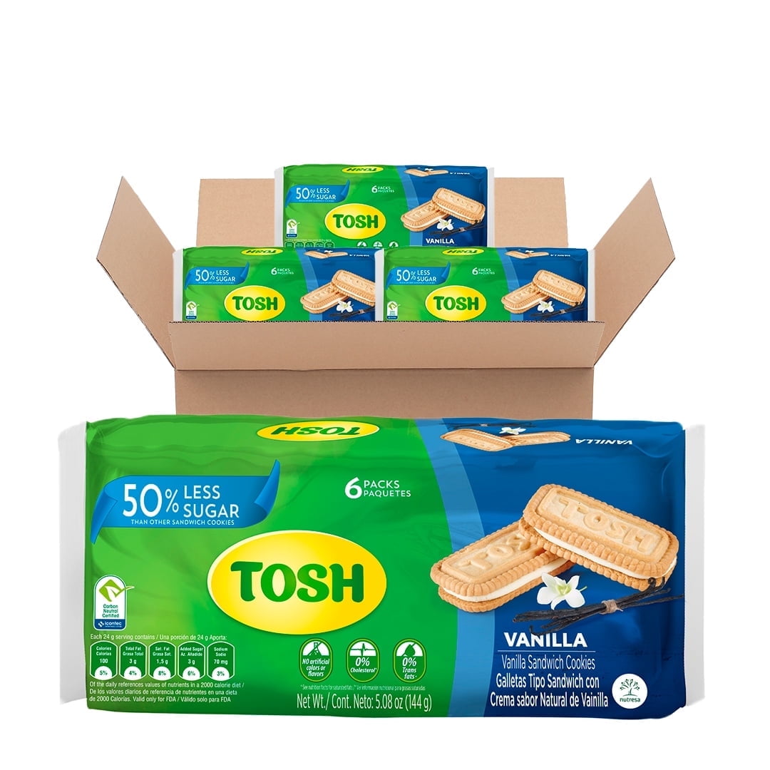 Tosh Vanilla Cookies, 5.08 oz, Pack of 3 - Walmart.com