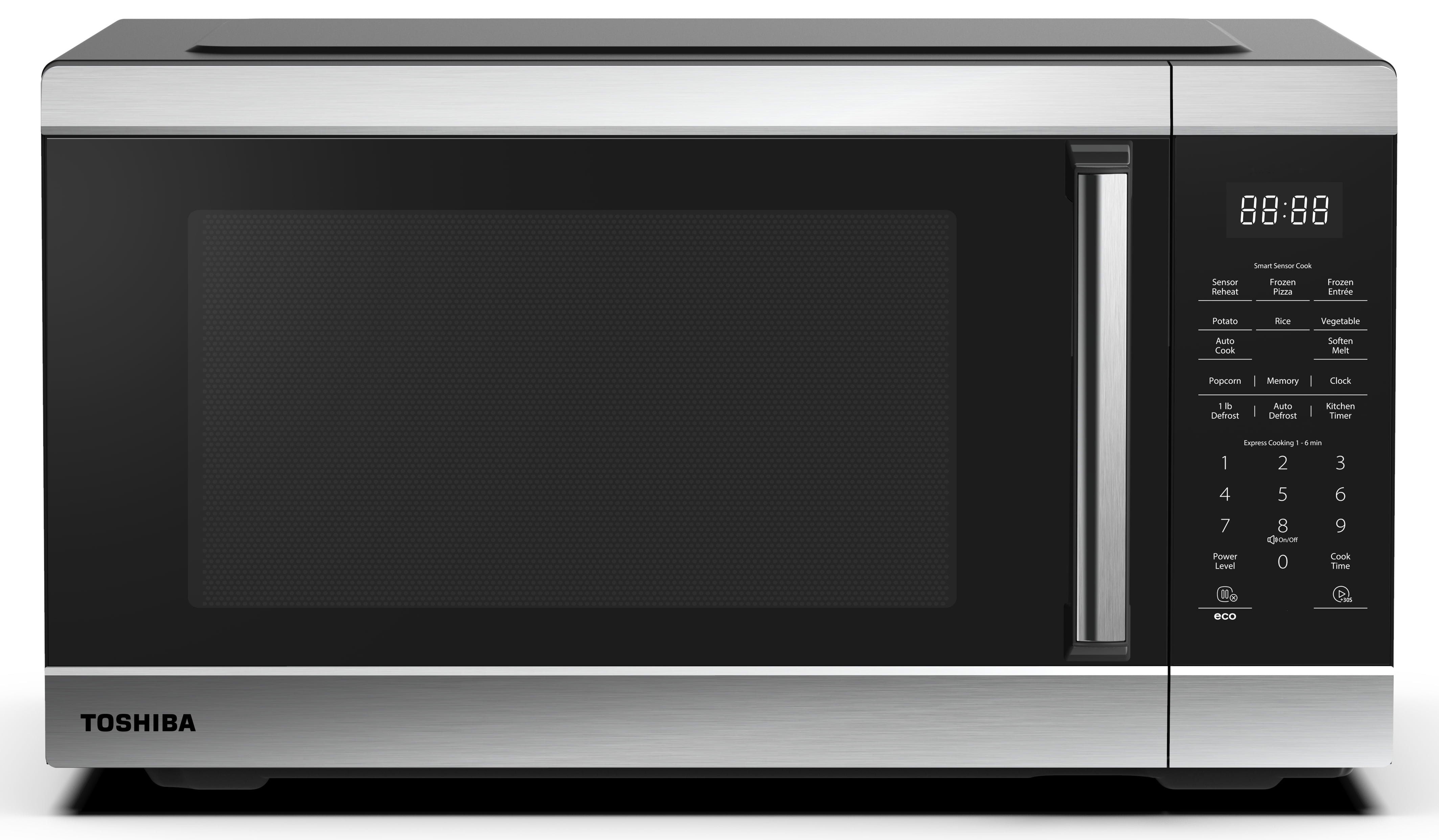 Toshiba 2.2 cu ft Countertop Microwave Ovens in Stainless Steel ...