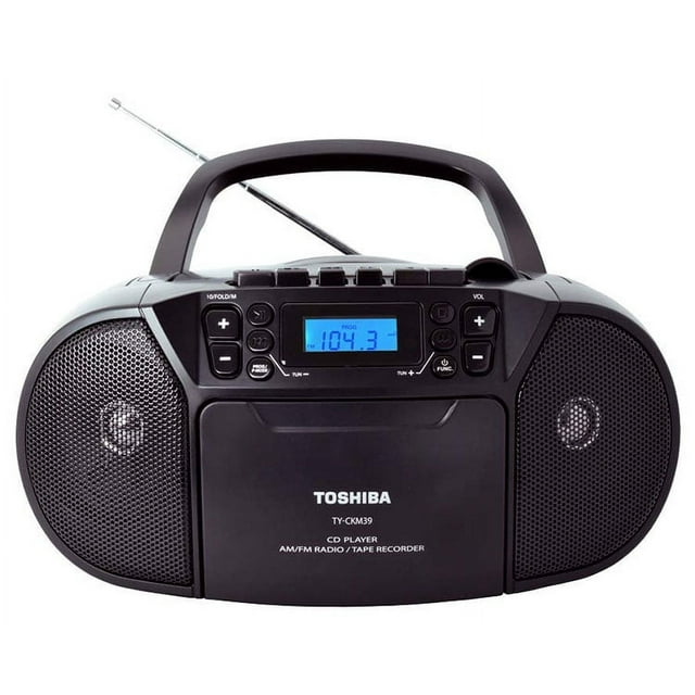 Toshiba AM/FM Radio, CD and Cassette Player Boombox Home Combo with ...