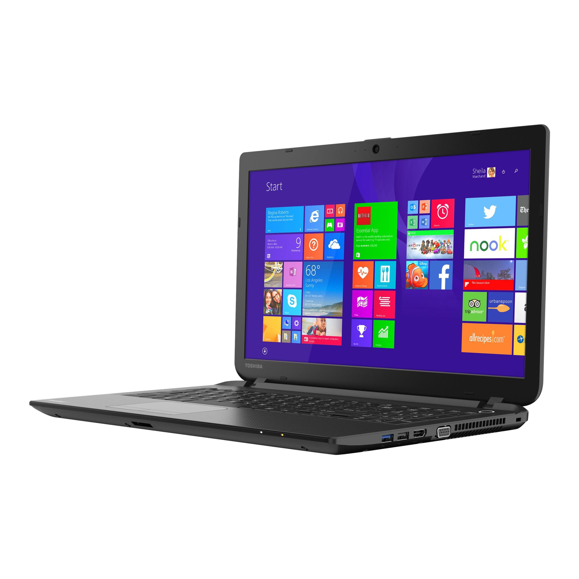 Black Toshiba Laptop