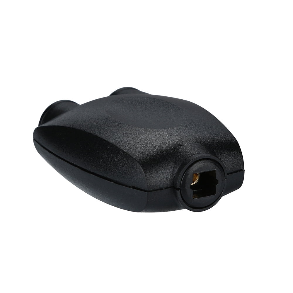 Toslink Cable Optical Digital Audio Splitter 2 In 1 Out Adapter Fiber ...