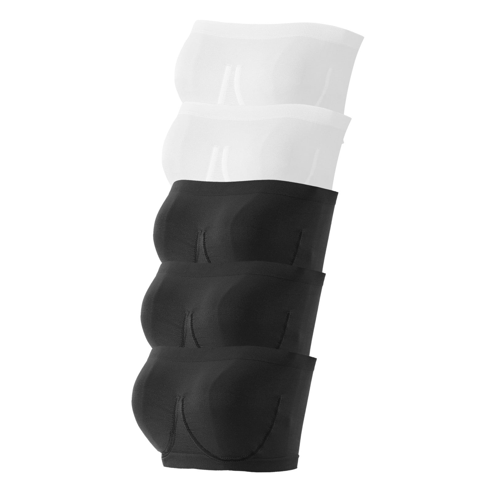 Tosmy 3 Pack Sports Bras For Women Plus Size Strapless Bra Bandeau Tube ...