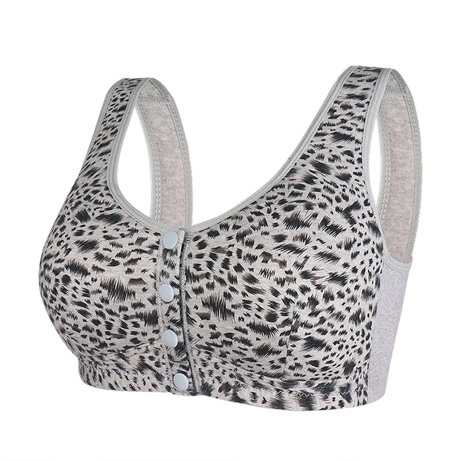 Tosmy Bras For Women Womens Leopard Print Soft Simple Fashion Large ...