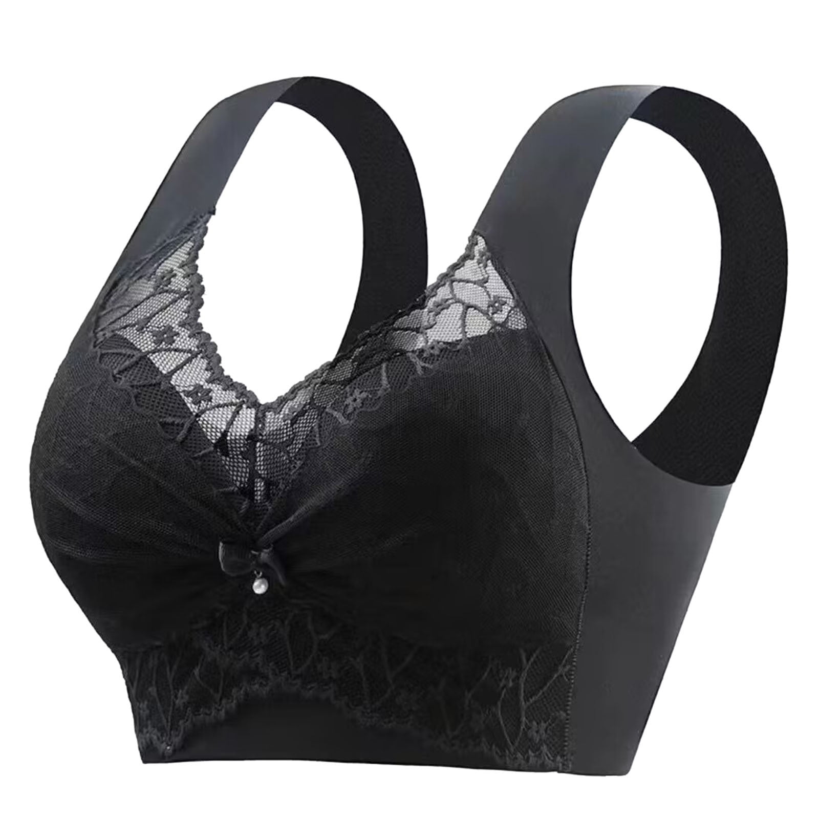 Tosmy Bras For Women Thin Gathering Lace Underwear For Women Fixed Cup ...
