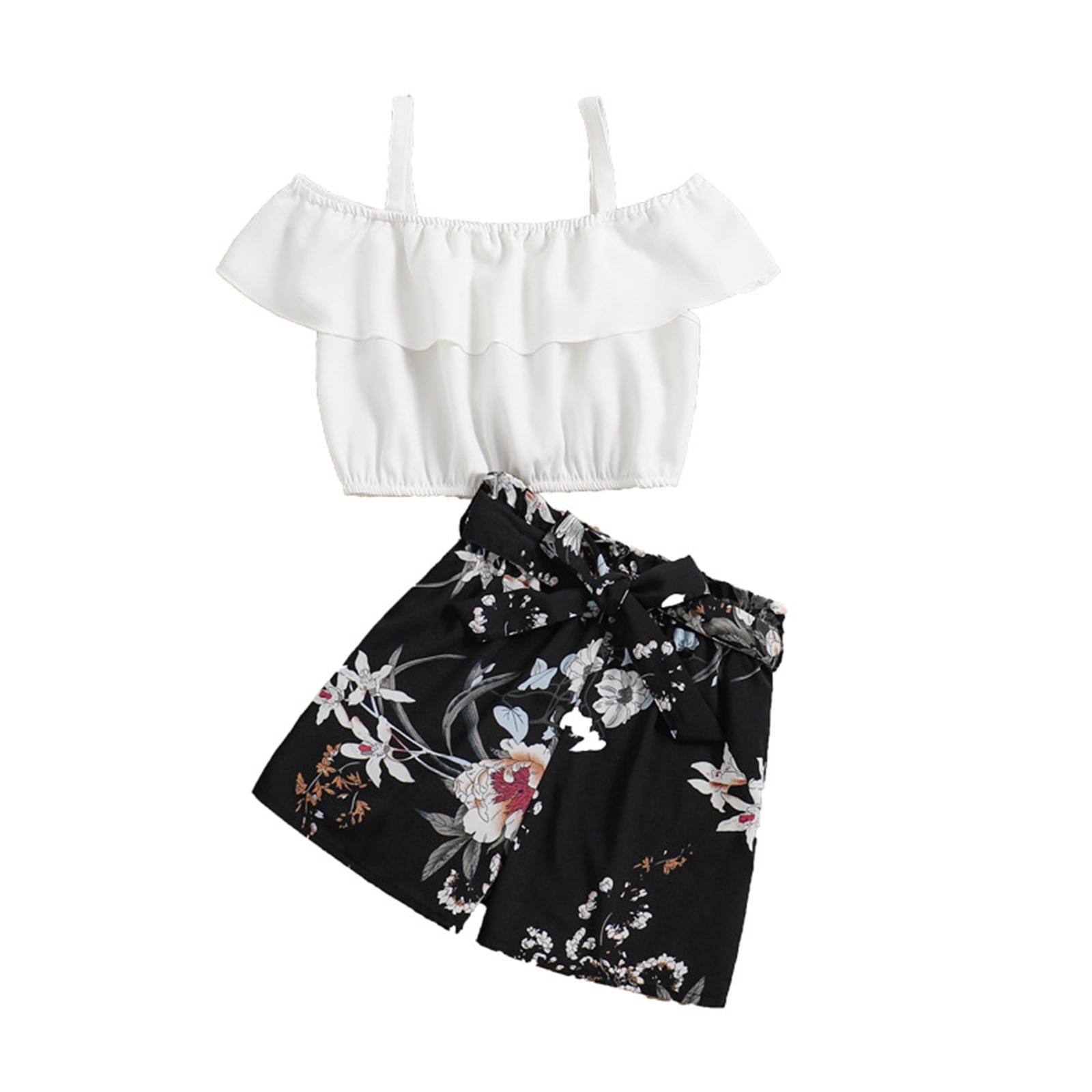 Tosmy Girls Clothing Sets Girls Clothing 10 12 Years Old 2024 One Line ...