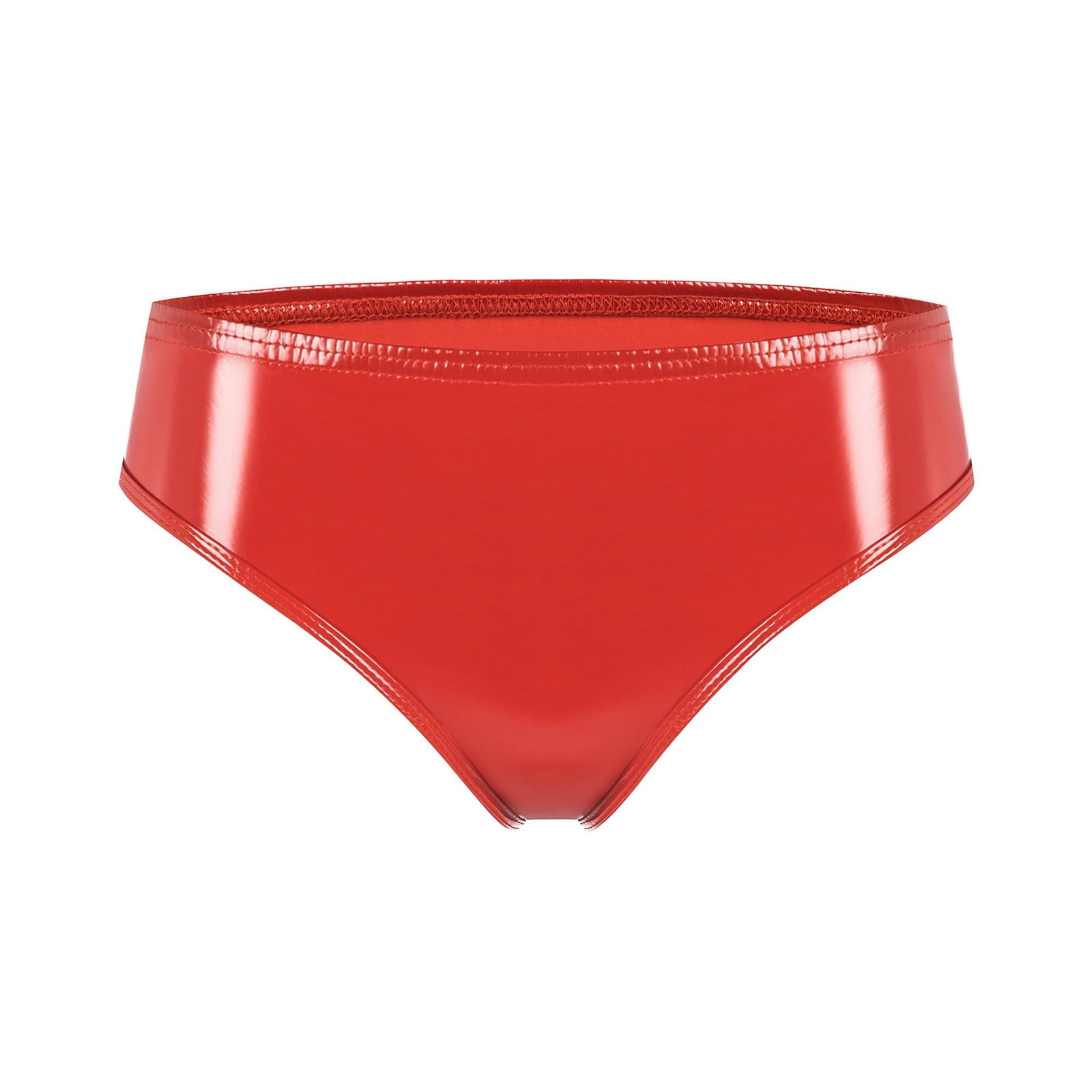 Tosmy Women Lingerie Ladies Shiny Metallic Panty Briefs High Cut Ballet ...