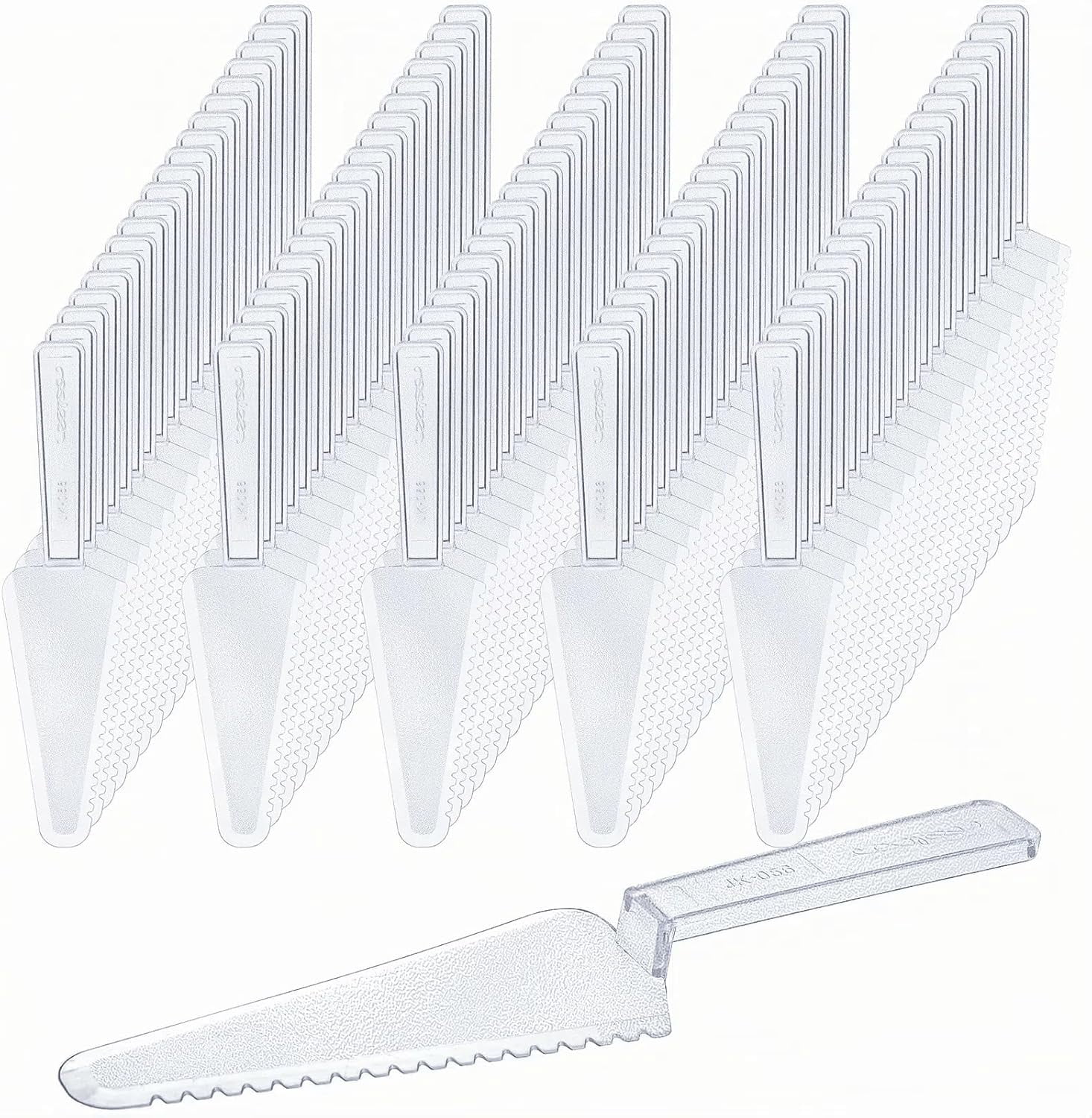 Tosnail 100 Pack Disposable Plastic Cake Cutter, 9 Inch Heavy Duty Cake ...