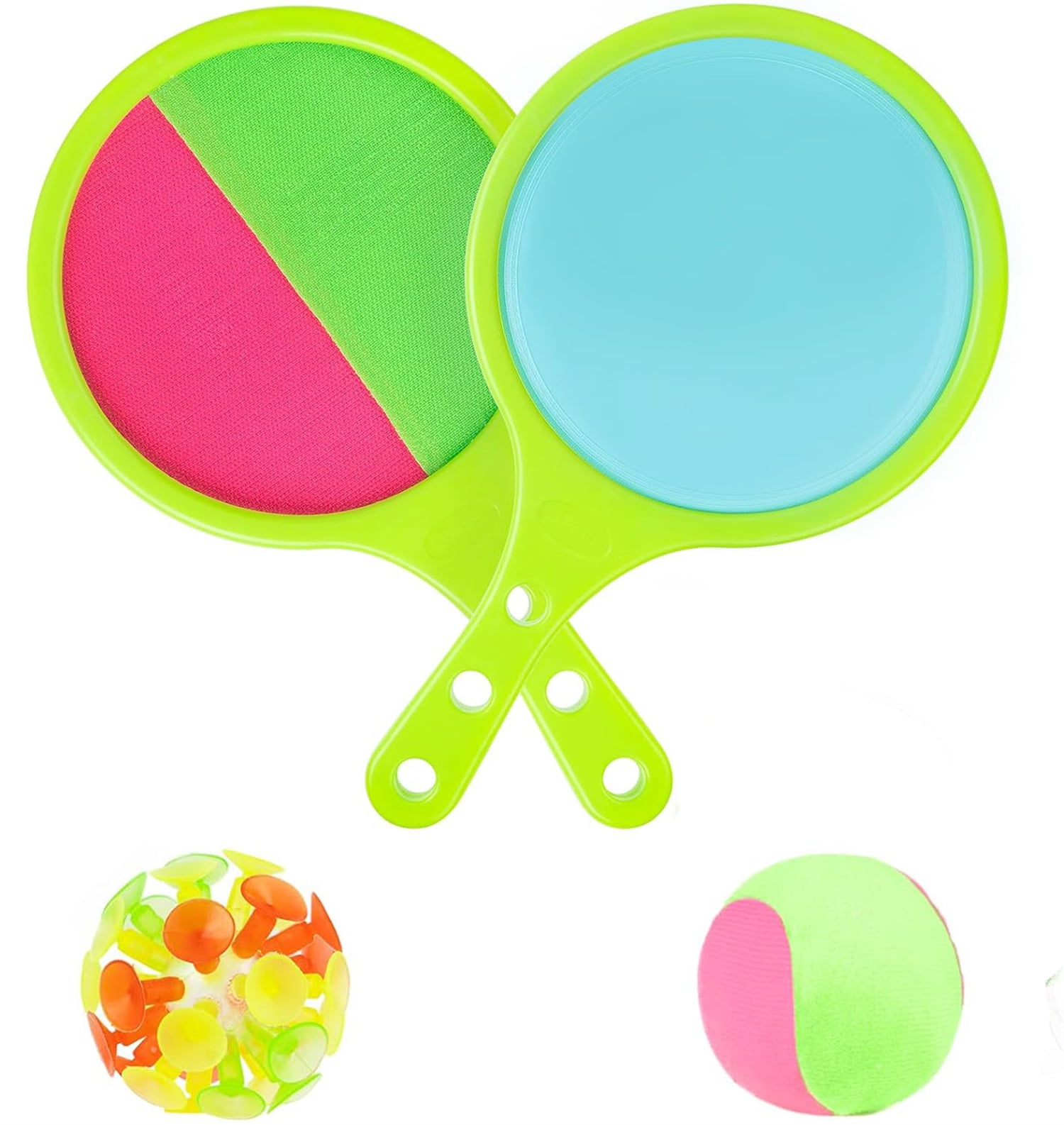 Toss Catch Ball Toy Set,Happon Toss Ball and Catch Game with 2 Paddles ...