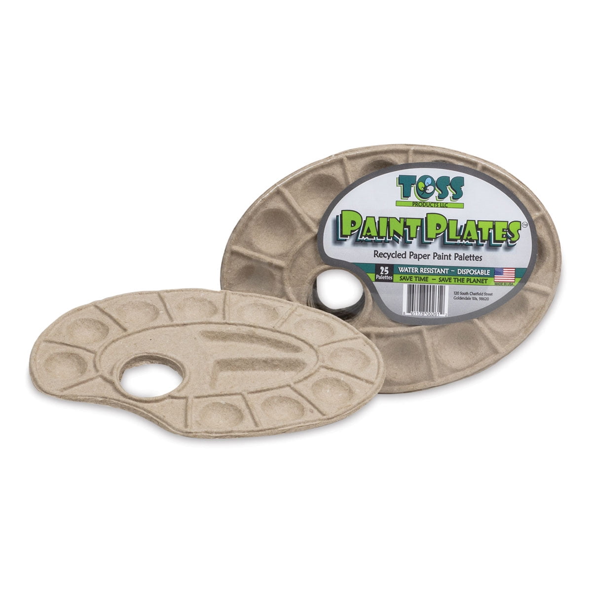 Toss Paint Plates Disposable Palettes - Pkg of 25 - Walmart.com