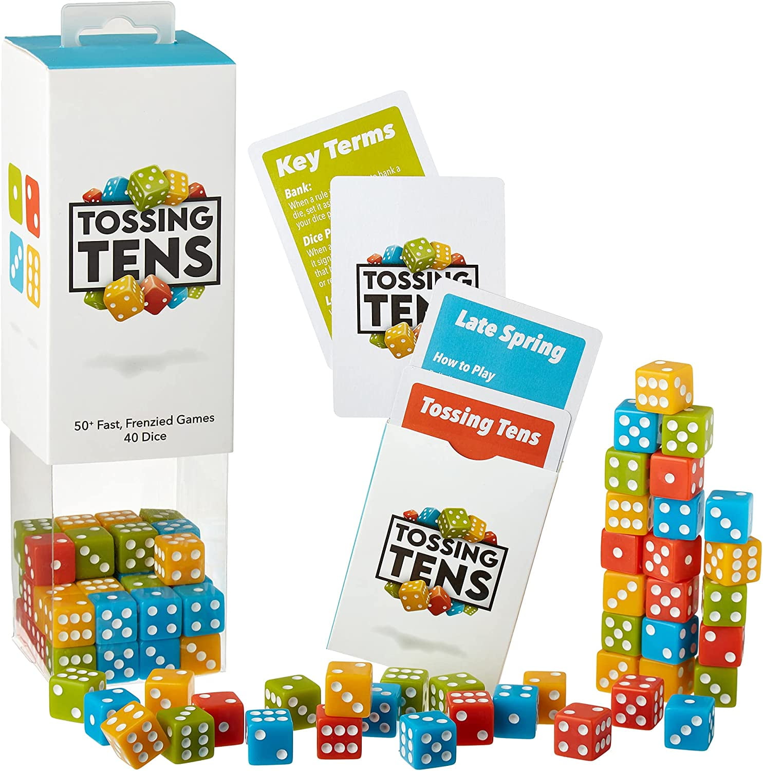 Tossing Tens: 50+ Fast, Frenzied Dice Games – Includes 4 Sets of Dice ...