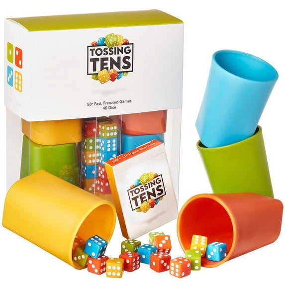 Tossing Tens Deluxe Dice Cups Edition: 50+ Fast, Frenzied Dice Games ...