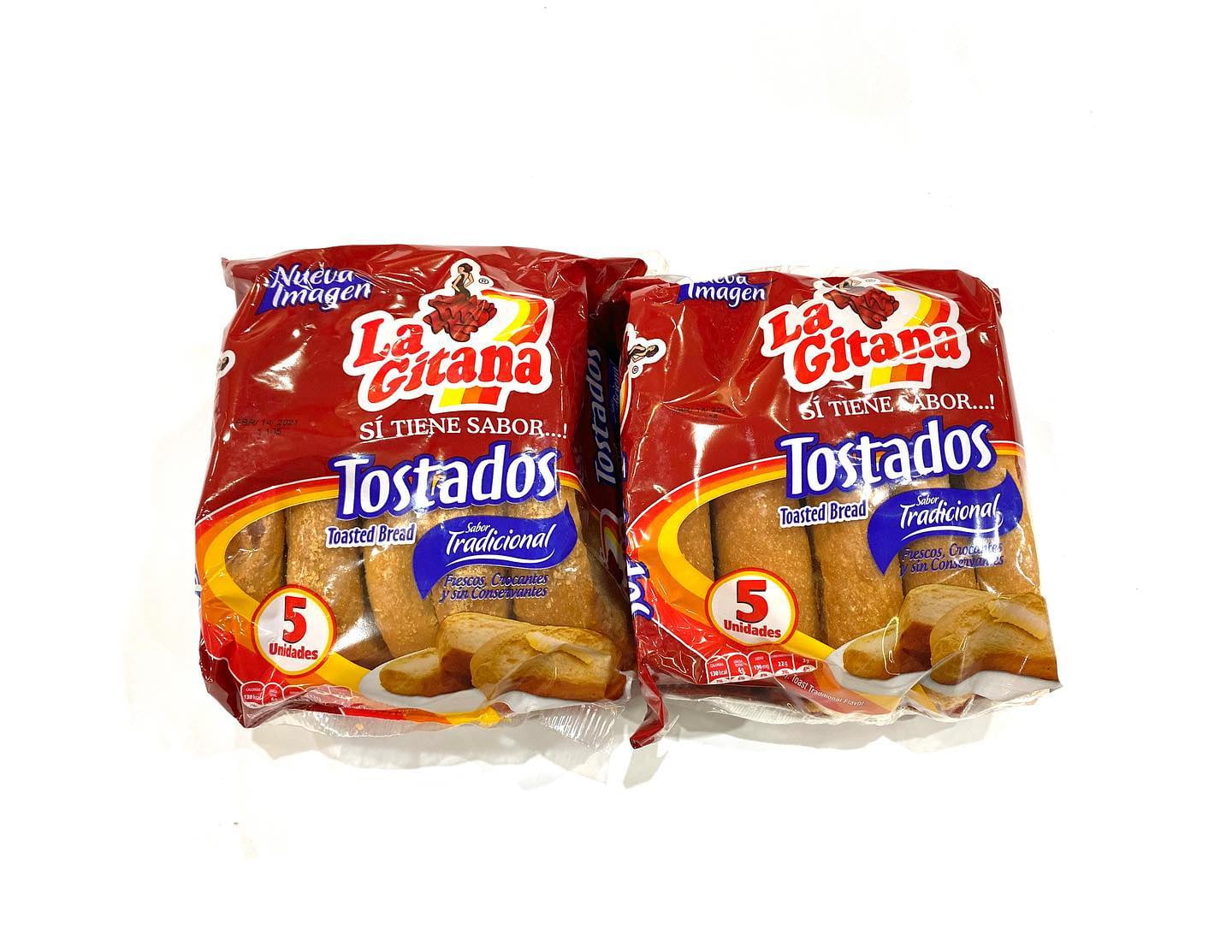 Tostado La Gitana - 5 Units - 120g - Crunchy Colombian Toast - Walmart.com