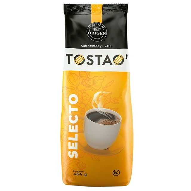 Tostao' Selecto Medium Roast, 100% Pure Arabica Columbian Ground Coffee ...