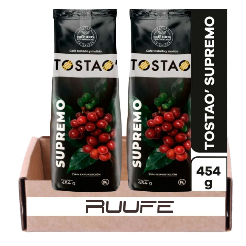 Tostao colombian coffee (2 pack) Supremo Tostao Cafe Colombiano Supremo ...
