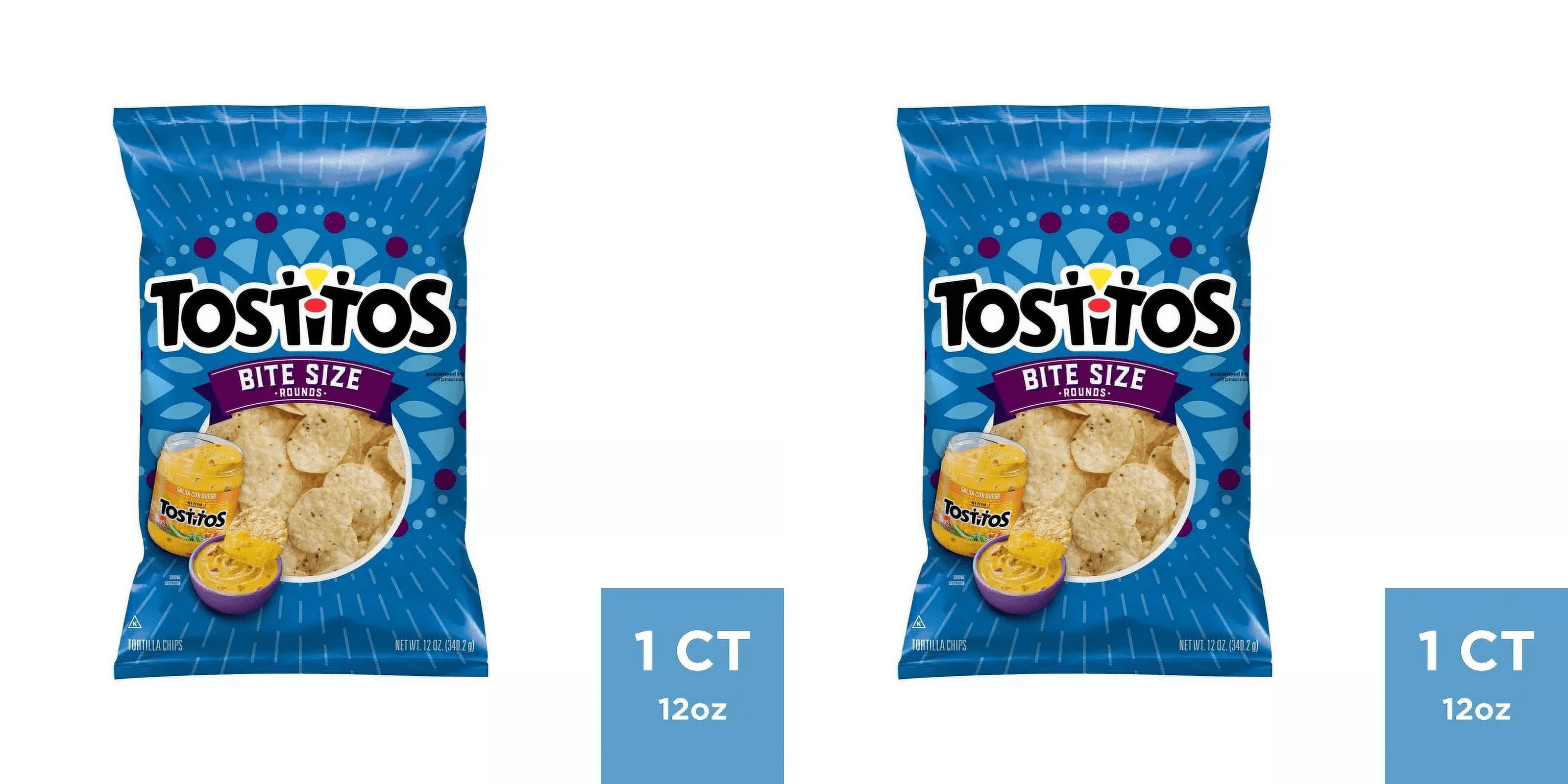 Tostitos Bite Size Rounds Tortilla Chips 12oz Pack of 2 – Crunchy Party ...