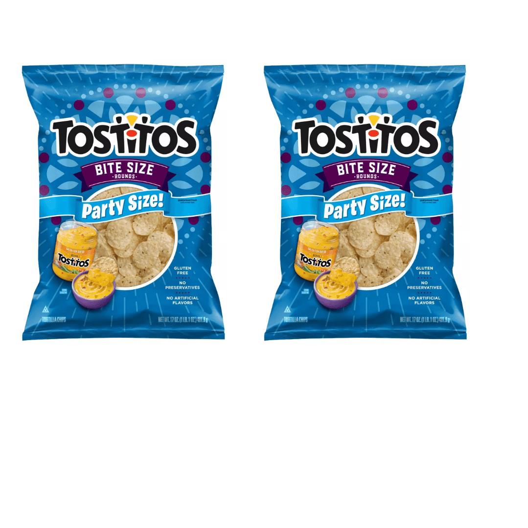 Tostitos Bite Size Tortilla Chips - 17oz pack of 2 - Walmart.com