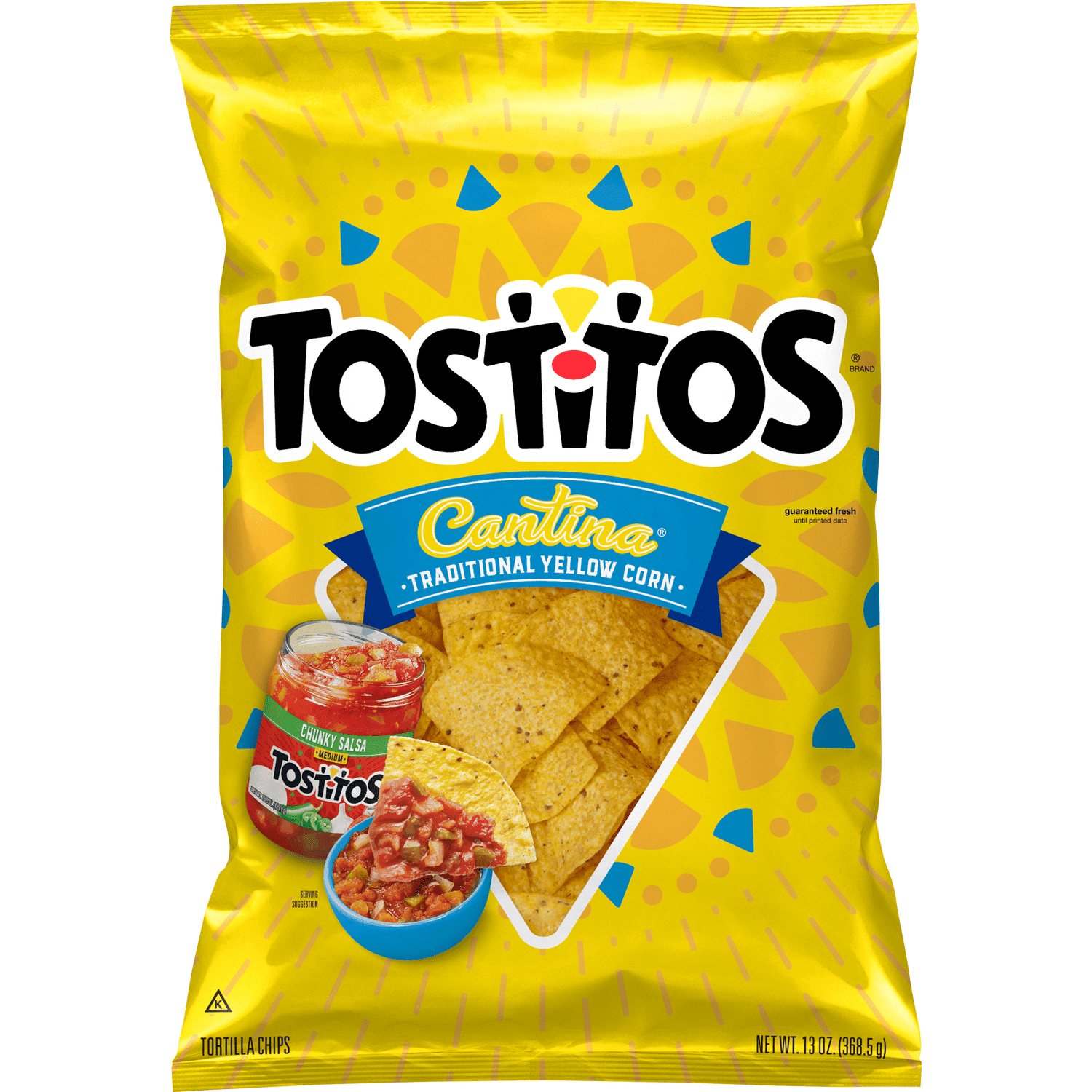 Tostitos Cantina Traditional Yellow Corn Tortilla Chips,13 Ounce Bag ...