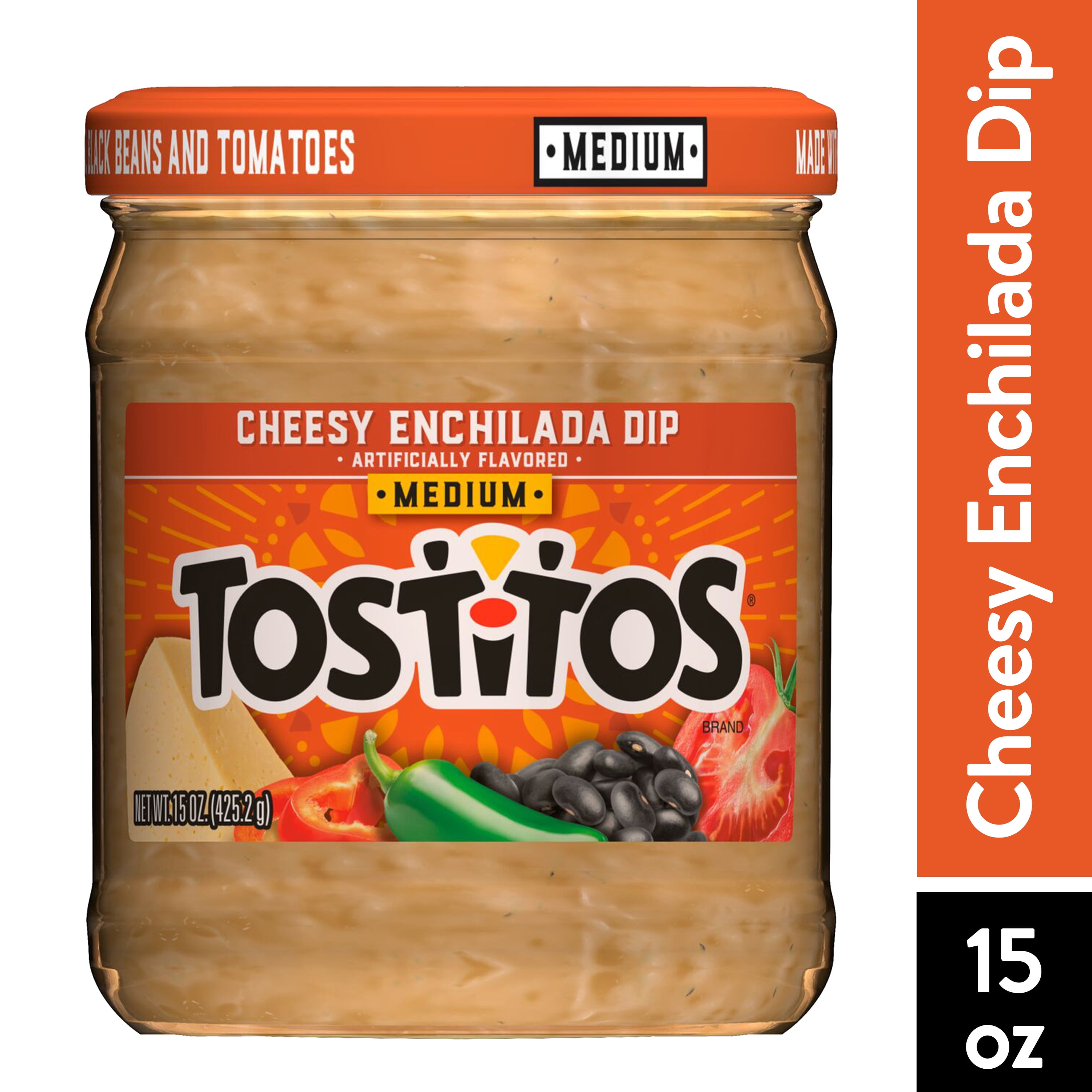 Tostitos Cheesy Enchilada Dip with Chips, 15 Ounce Jar - Walmart.com